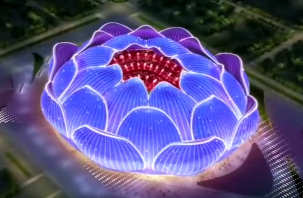 Lotus Flower Stadium: Así será el estadio de fútbol más grande del mundo